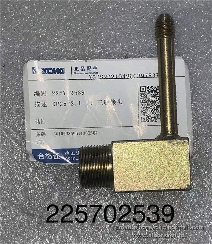 225702539 XP263S.1-15 Tee Connector for XCMG SPARE PARTS – Sinoreach