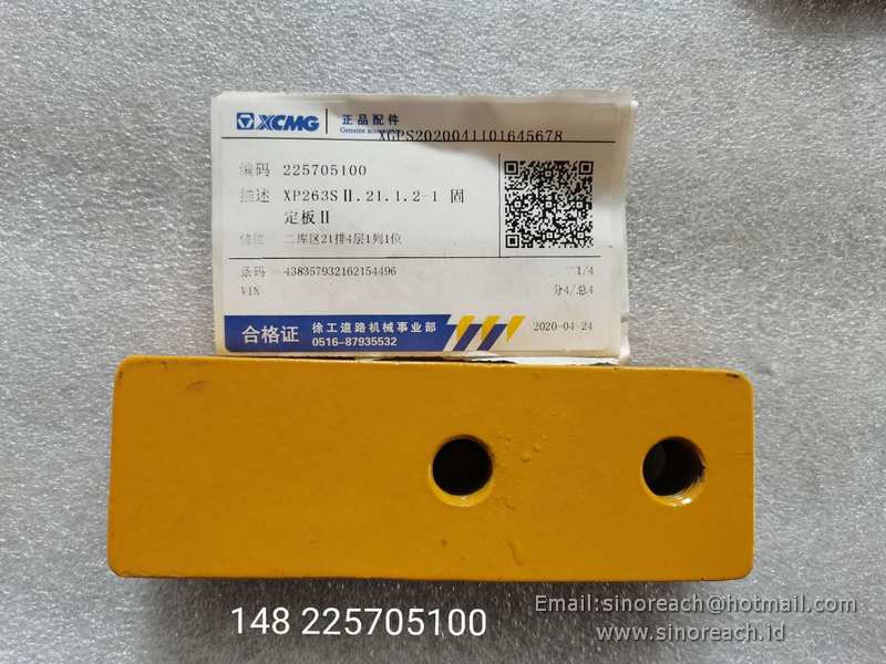 225705100 XP263SⅡ.21.1.2-1 Fixed plateⅡ for XCMG SPARE PARTS XP263S ...