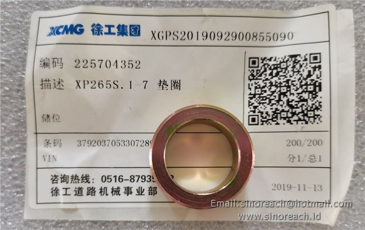 225704352 XP265S.1-7 Washer for XCMG SPARE PARTS – Sinoreach
